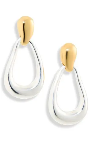 MISSOMA Molten Two-tone Teardrop Earrings