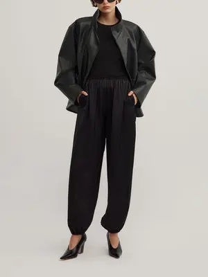 Witchery Long Sleeve Overlay Top - Black