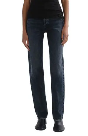 AGOLDE 90s High Waist Straight Leg Jeans - Central
