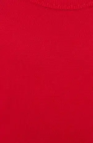 Helmut Lang Distressed Cotton Crewneck Sweater - Rosso