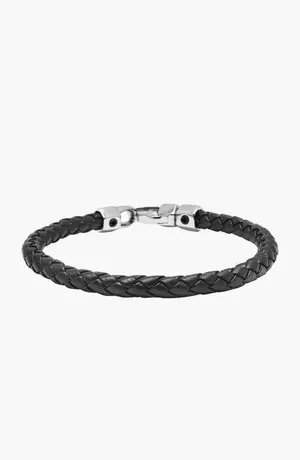 NIALAYA JEWELRY Braided Leather Bracelet