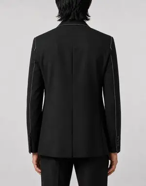 Philipp Plein Blazer Contrast Stitching