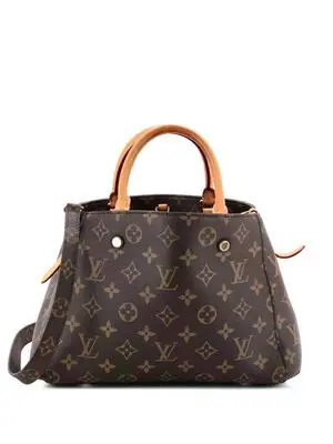 LOUIS VUITTON Montaigne Handbag Monogram Canvas Bb Satchel - Brown