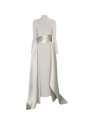 Solace London The Olivia Maxi Dress In Pewter