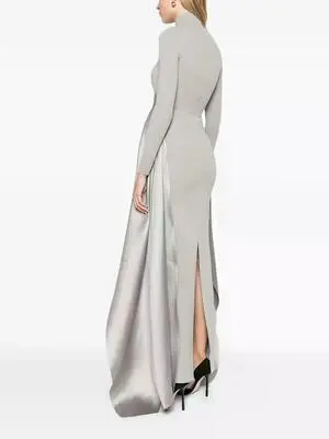 Solace London The Olivia Maxi Dress In Pewter