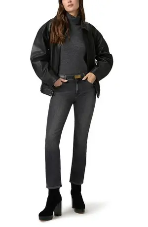 Paige Cindy High Waist Ankle Straight Leg Jeans