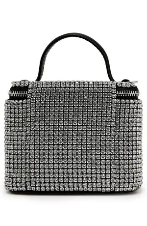 REISS Nova Crystal Embellished Box Clutch