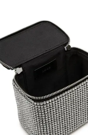 REISS Nova Crystal Embellished Box Clutch