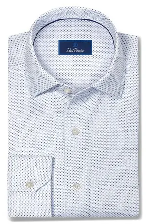 David Donahue Neat Knit Sport Shirt