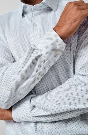 David Donahue Neat Knit Sport Shirt