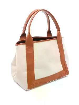 Balenciaga 2000-2026 Navy Cabas S Canvas Tote Bag