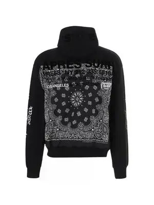 APRES SURF Logo-print Bandana-pattern Hoodie