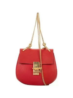 Chloé Mini Drew Shoulder Bag - Red