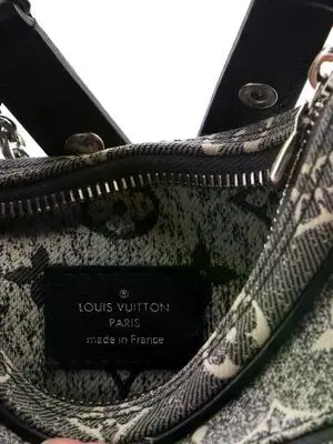 LOUIS VUITTON Loop Monogram-jacquard Denim Shoulder Bag