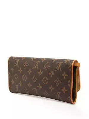 LOUIS VUITTON 2000 Monogram Pochette Twin Gm Crossbody Bag