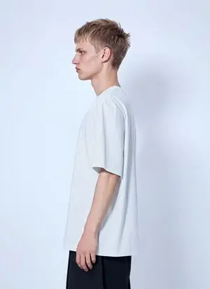 Studio Nicholson Lay Branded Boxy Fit T-shirt - White