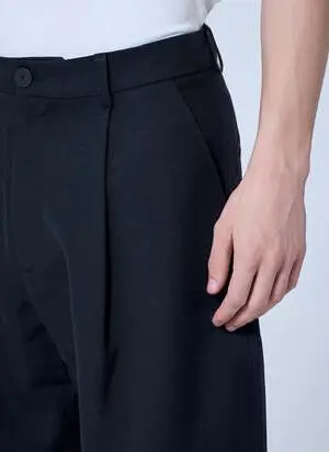 Studio Nicholson Tuck Cotton Tapered Leg Trousers