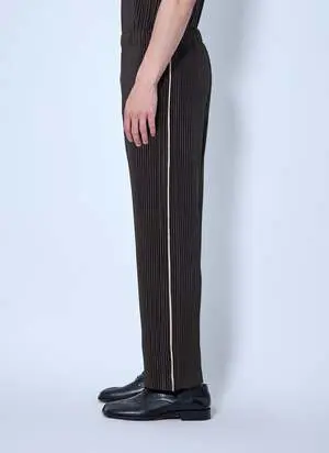 Issey Miyake Embroidery Stripes Pants