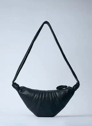LEMAIRE Small Croissant Shoulder Bag - Black