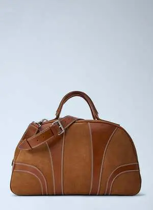 Dries Van Noten Suede Duffle Bag