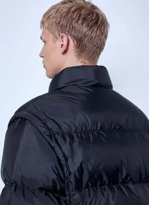 Prada Re-nylon Down Jacket With Removable Sleeves