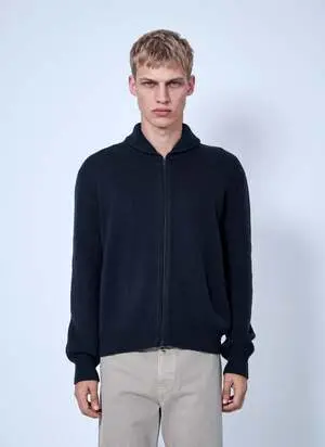 THE ROW Buffalo Wool, Silk And Cashmere Cardigan - Black