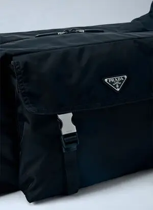 Prada Explore Re-nylon And Leather Duffel Bag