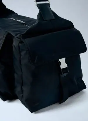 Prada Explore Re-nylon And Leather Duffel Bag