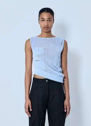 KIKO KOSTADINOV Kreiner Knit Top - Blue