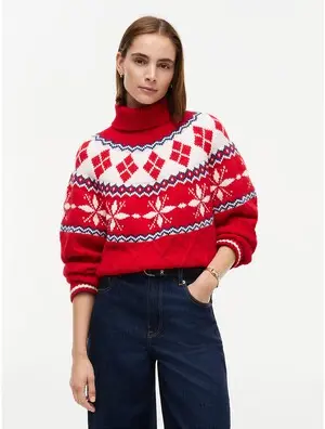 Tommy Hilfiger Relaxed Fit Fair Isle Turtleneck Sweater