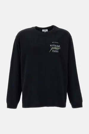 Maison Kitsuné Maglia A Maniche Lunghe Oversize Mmii Profile Fox - Nero