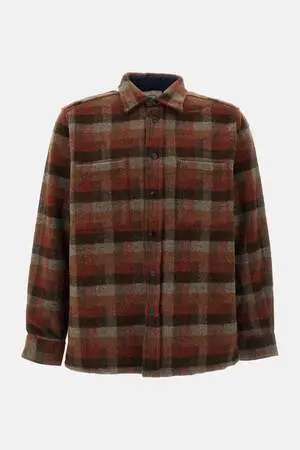 Portuguese Flannel Sovracamicia A Quadri In Lana - Multicolore