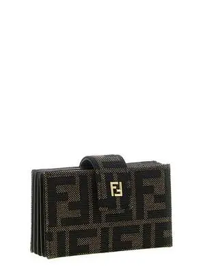 Fendi Ff Jacquard Cardholder