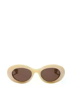 Valentino Garavani Vlogo Oval-frame Sunglasses