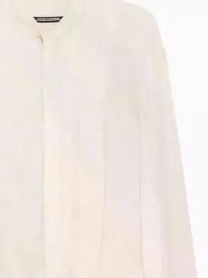 JULIUS Mandarin-collar Long-line Shirt