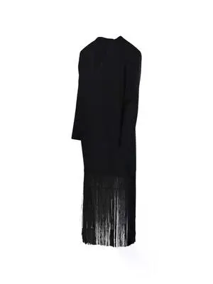 BY MALENE BIRGER Mella Fringe-trim V-neck Mini Dress