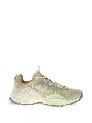 FLOWER MOUNTAIN Yamabushi Uni Panelled Speckled-sole Sneakers - Neutrals