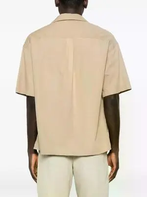 Loewe Anagram-embroidered Short-sleeve Shirt