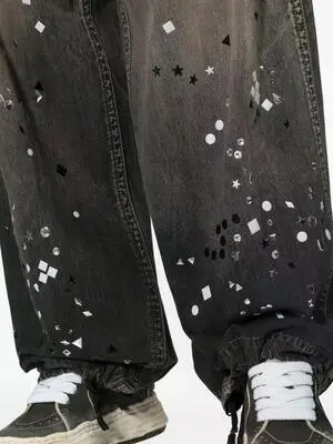 Mihara Yasuhiro Embellished Wide-leg Pants