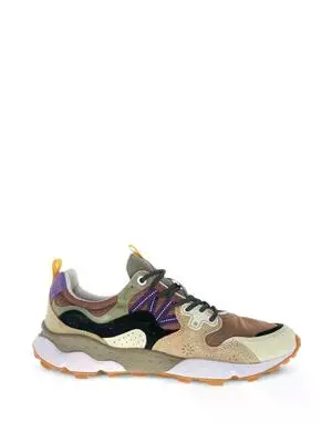 FLOWER MOUNTAIN Yamano 3 Uni Panelled Lace-up Sneakers - Neutrals