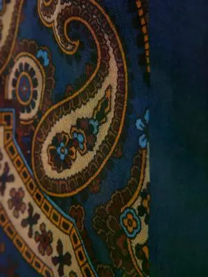 DELL'OGLIO Paisley-print Fringed Scarf