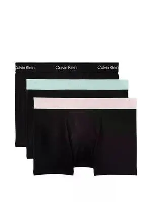 Calvin Klein Icon Logo-waistband Cotton Boxers - Black