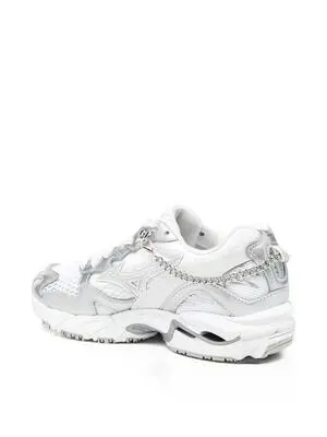 Mizuno Chain-embellished Mesh Sneakers