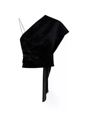 FORTE_FORTE Duchesse One-shoulder Draped Top