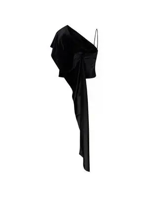 FORTE_FORTE Duchesse One-shoulder Draped Top