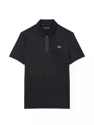 Lacoste Ultra Dry Jacquard Crocodile Tennis Polo Shirt - Black