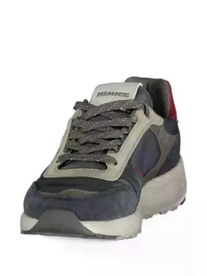 BLAUER. Panelled Logo-patch Sneakers - Blue