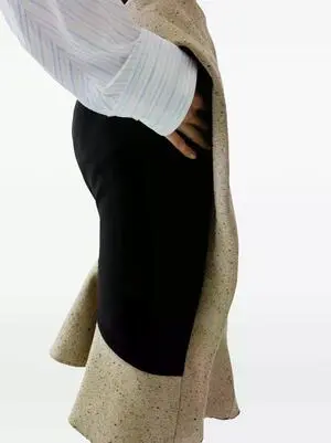 Jacquemus The Paloma Skirt Midi Godet - Neutrals