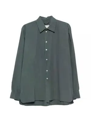 CAMIEL FORTGENS Raw-edge Long-sleeve Shirt - Grey