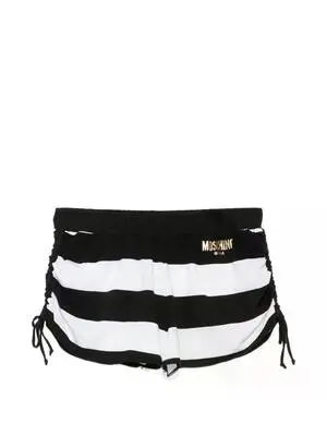 Moschino Striped Drawstring Shorts - Black
